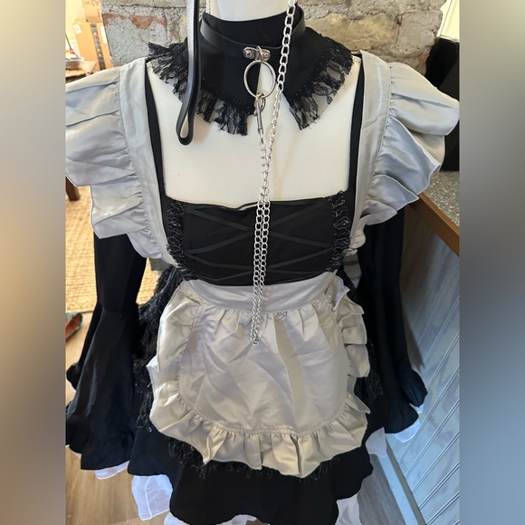Cosplay | Intimates & Sleepwear | Elegant Black And Gray Cosplay Maid ...